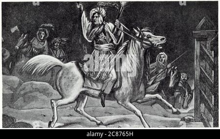 Rebecca Riots, South Wales, 1840s, (1900). Artist: Unknown Stock Photo ...