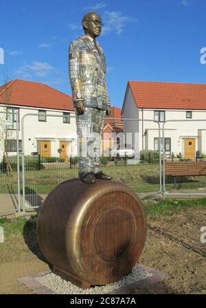 commemorative bronze sculpture in memory of Eric Cole founder of the ...