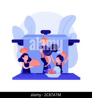 Couple cooking vector concept metaphor Stock Vector Image & Art - Alamy