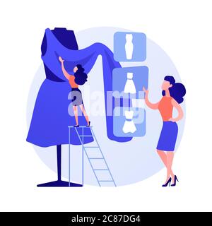 Custom clothing and accessories vector concept metaphor Stock Vector ...
