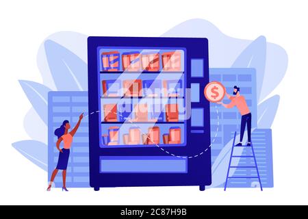 Vending machine abstract concept vector illustration Stock Vector Image ...