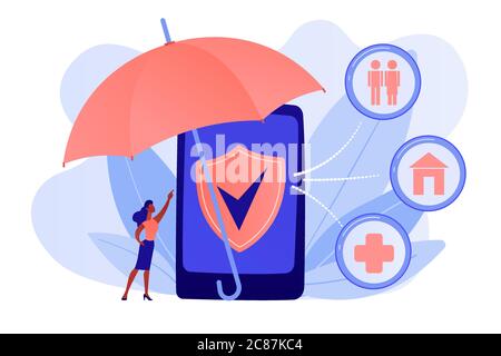 On-demand insurance concept vector illustration Stock Vector Image ...