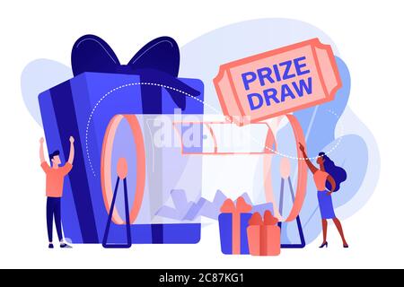 Prize draw concept vector illustration Stock Vector Image & Art - Alamy