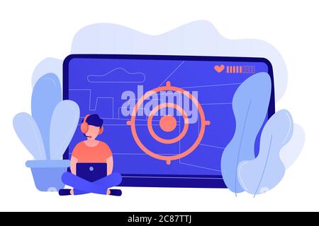 Video game walkthrough concept vector illustration Stock Vector Image ...