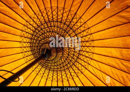 Traditional Burmese parasol from Pathein, Myanmar Stock Photo - Alamy