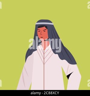 Handsome arab man in hijab semi flat vector character head Stock Vector ...