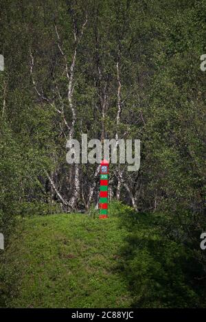 Norway, Finnmark, Grense Jakobselv, Russian border Stock Photo - Alamy