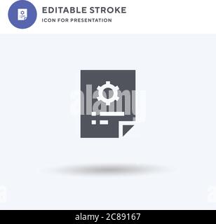 Instructions icon vector, filled flat sign, solid pictogram isolated on ...