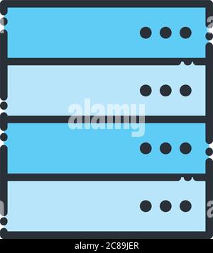 Data center line icon, vector. Data center outline sign, concept symbol, flat illustration Stock ...