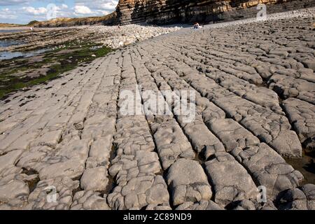 Kilve Beach, Somerset, UK, noted for it's fossils, geological ...