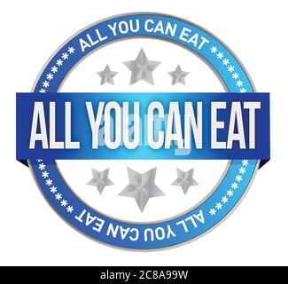 All You Can Eat Buffet Sign Stock Vector Image & Art - Alamy