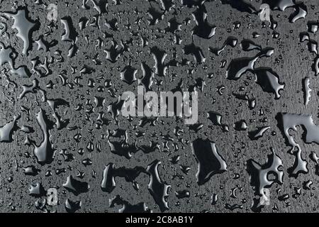 Abstract water drops on black background, macro, Bubbles close up ...