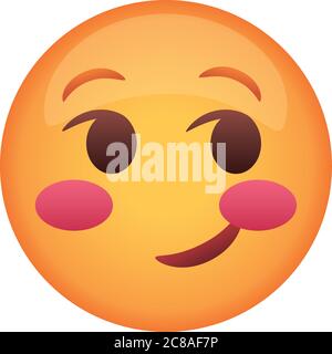 doubtful emoji face classic line style icon vector illustration design ...