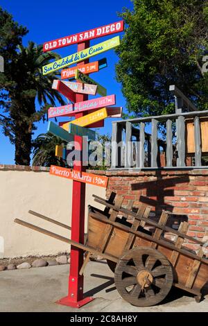 Sign at Old Town, San Diego, California, USA Stock Photo - Alamy