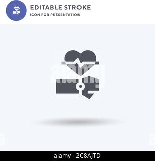 Wearable icon vector, filled flat sign, solid pictogram isolated on ...