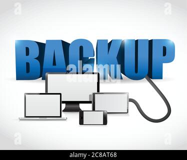 Backup network illustration design over a white background Stock Vector ...