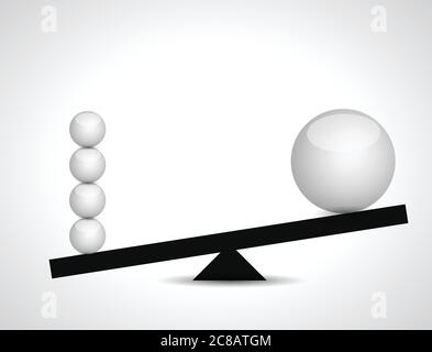 Sphere balance illustration design over a white background Stock Vector ...