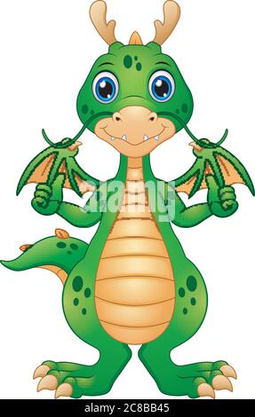 Cartoon Thumbs Up Dragon Stock Vector Image & Art - Alamy