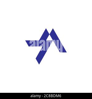 letter 7a arrow geometric logo vector Stock Vector Image & Art - Alamy