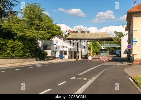 Customs Building at Swiss - German Border in Weil am Rhein, Germany ...