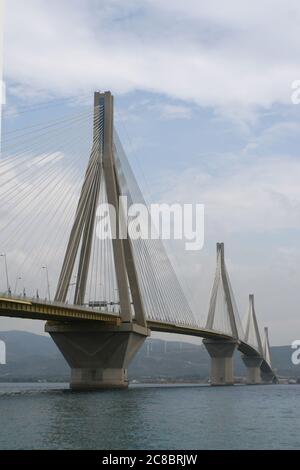 The Poseidon Bridge in the Corinthian Gulf Stock Photo - Alamy
