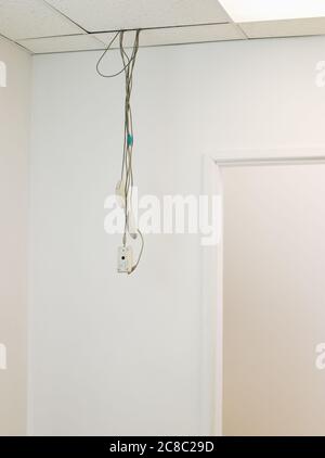 Tangled Hanging from Office Ceiling Stock Photo - Alamy