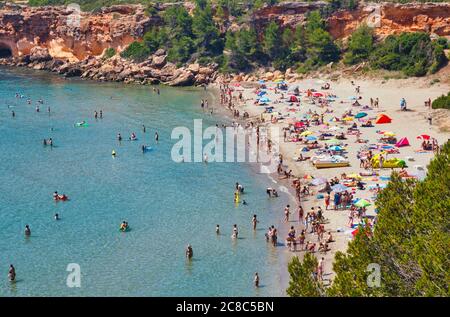 Cap Roig beach near L'Ampolla, Tarragona Province, Costa Daurada, aka ...