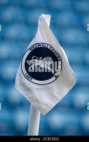 Millwall Corner Flag during Sky Bet Championship between Millwall and ...