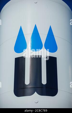 Logo of Finnish gas producer company Woikoski, Finland Stock Photo - Alamy