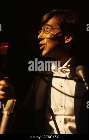 Simon Jeffes and his Penguin Cafe Orchestra doing a soundcheck at the ...