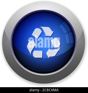 Blue glossy save web button Stock Photo - Alamy