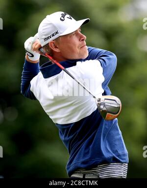 Denmark's Jeff Winther during the day one of the ISPS Handa Wales Open ...