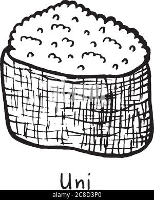 Caviar sushi roll icon cartoon vector. Salmon food Stock Vector Image ...