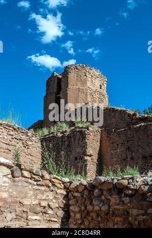 The ruins of the San José de los Jémez Mission part of the Jemez ...