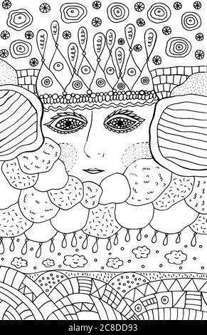 Beach Summer Coloring Page for Kids Stock Vector Image & Art - Alamy