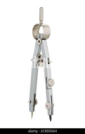 pair of compasses isolated on white Stock Photo - Alamy