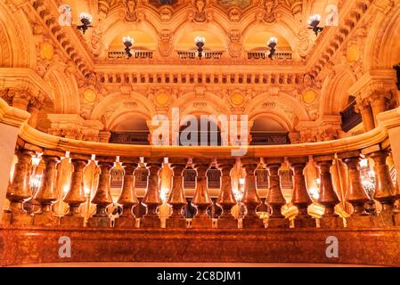 The view from the balcony of the Palais Garnier (Paris Opera House), in ...
