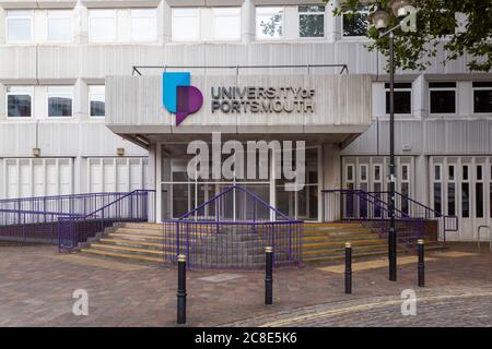 University of Portsmouth, the King Henry Building, in Portsmouth city ...