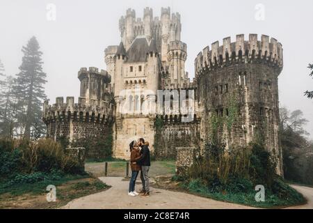 Butrón medieval castle in Basque Country Spain. Middleage Stock Photo ...
