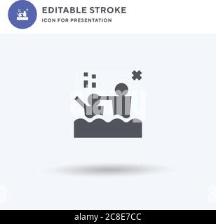 Beach Safety Sign Notice - Drowning Hazard Stock Vector Image & Art - Alamy