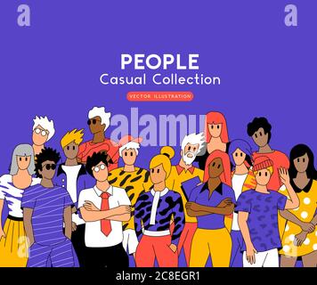 Community people, team group and social logo design template Stock ...