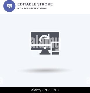 Adaptation system icon. Outline adaptation system vector icon for web ...