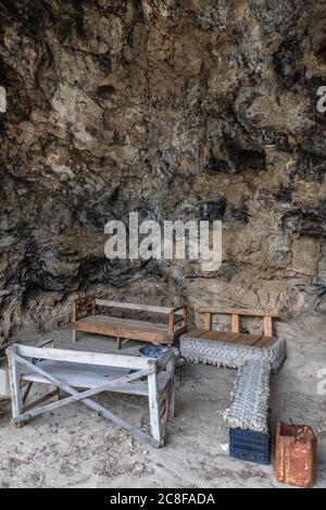 Cave in Our Lady of Qannoubine Monastery in Kadisha Valley also called ...