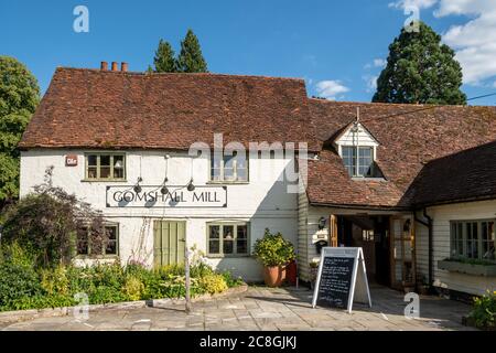 gomshall mill pub in the village of gomshall in surrey Stock Photo - Alamy
