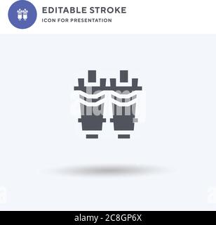 Shin guards icon vector isolated on white background, Shin guards sign ...