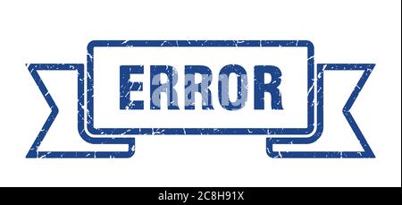error ribbon sign. error vintage retro band Stock Vector Image & Art ...