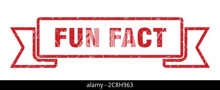 fun fact ribbon sign. fun fact vintage retro band Stock Vector Image ...