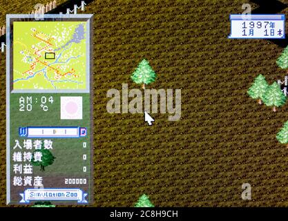 Simulation Zoo - Sega Saturn Videogame - Editorial use only Stock Photo ...