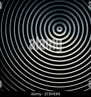 Geometric spiral, swirl, twirl circles. Abstract circular illustration ...