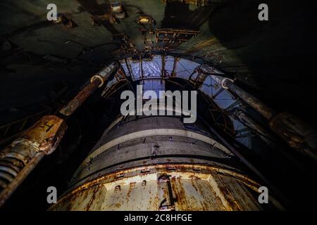 Abandoned unified missile underground command post mine type Stock ...